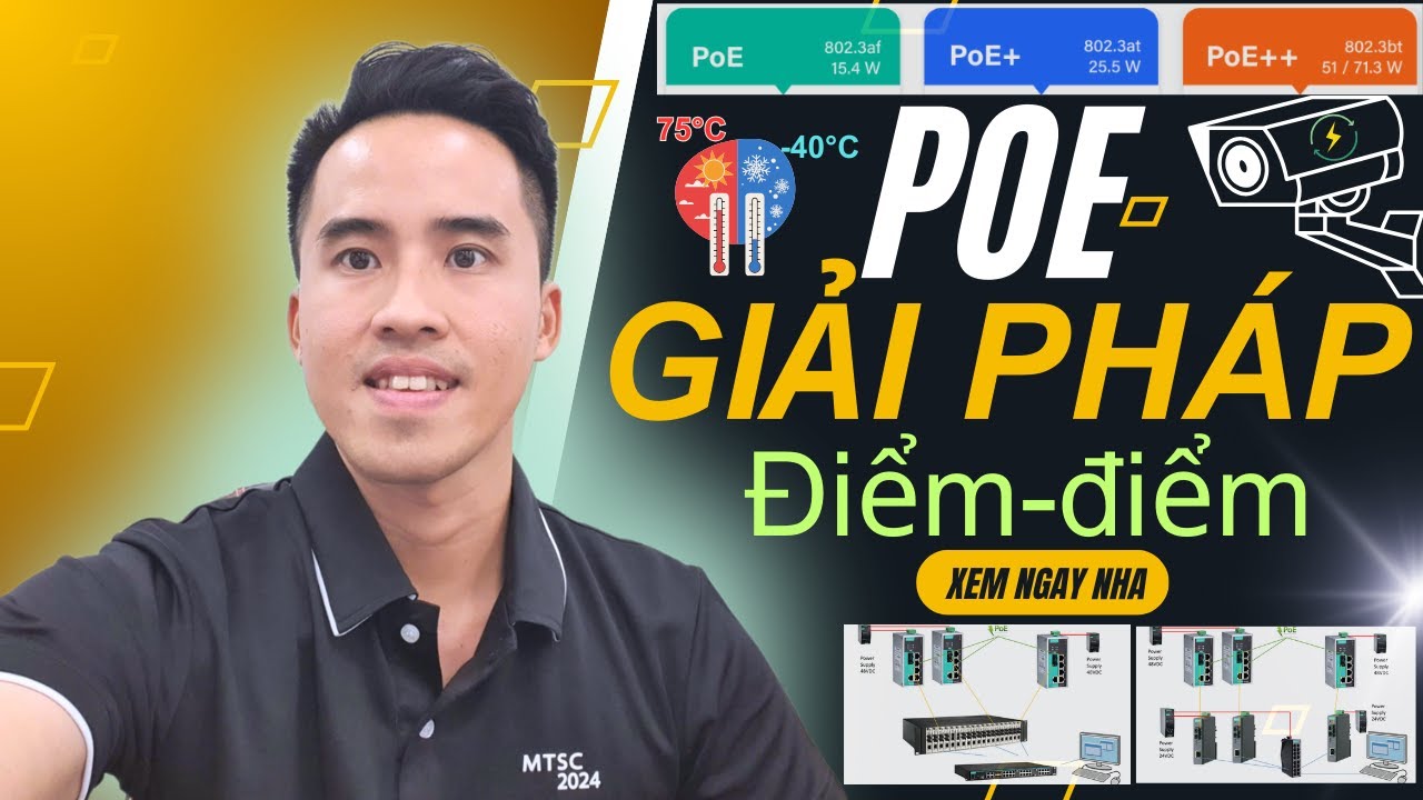 Giải pháp Camera PoE (4 PoE hay 1 PoE) #moxavietnam #poe - YouTube