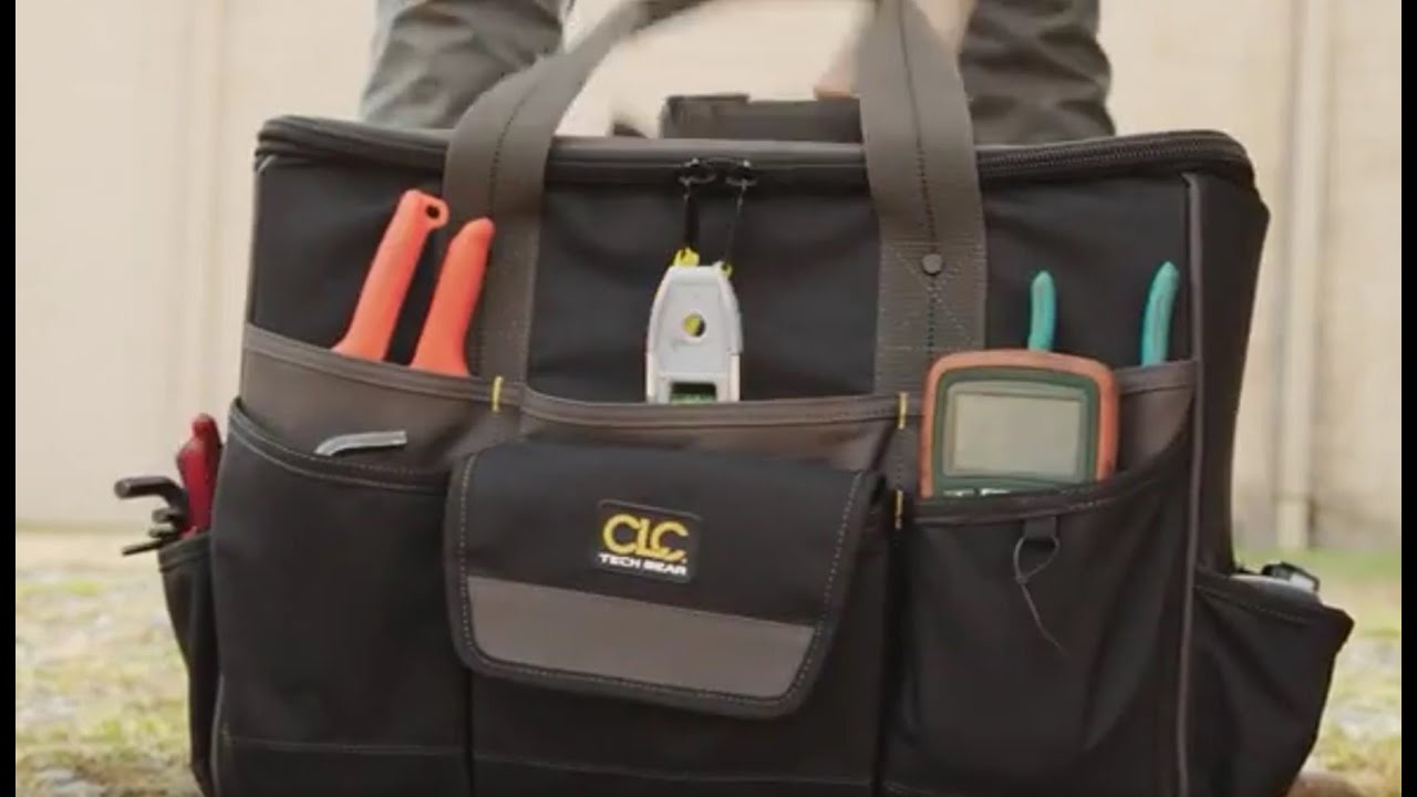 CLC L258 Tech Gear™ Lighted Handle 17" Roller Bag - YouTube