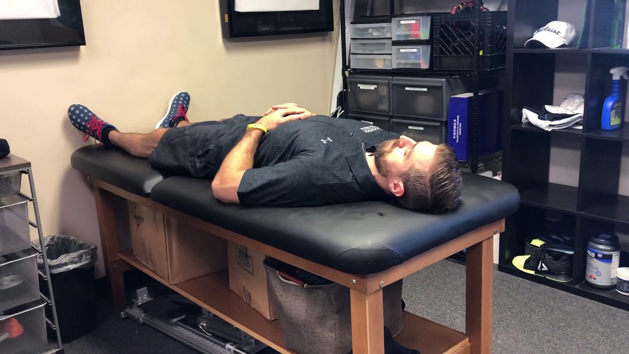 Chin Tuck Head Lift - YouTube