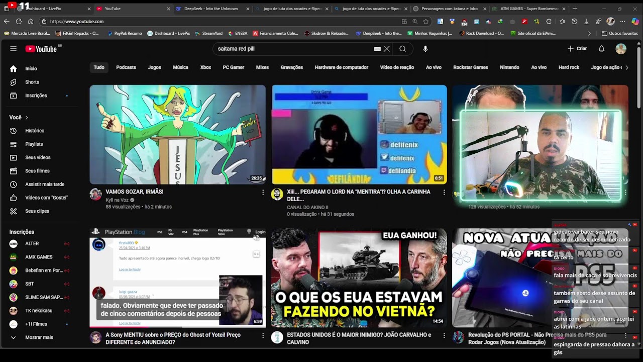 JOGANDO E CONVERSANDO COM OS INSCRITOS. - YouTube