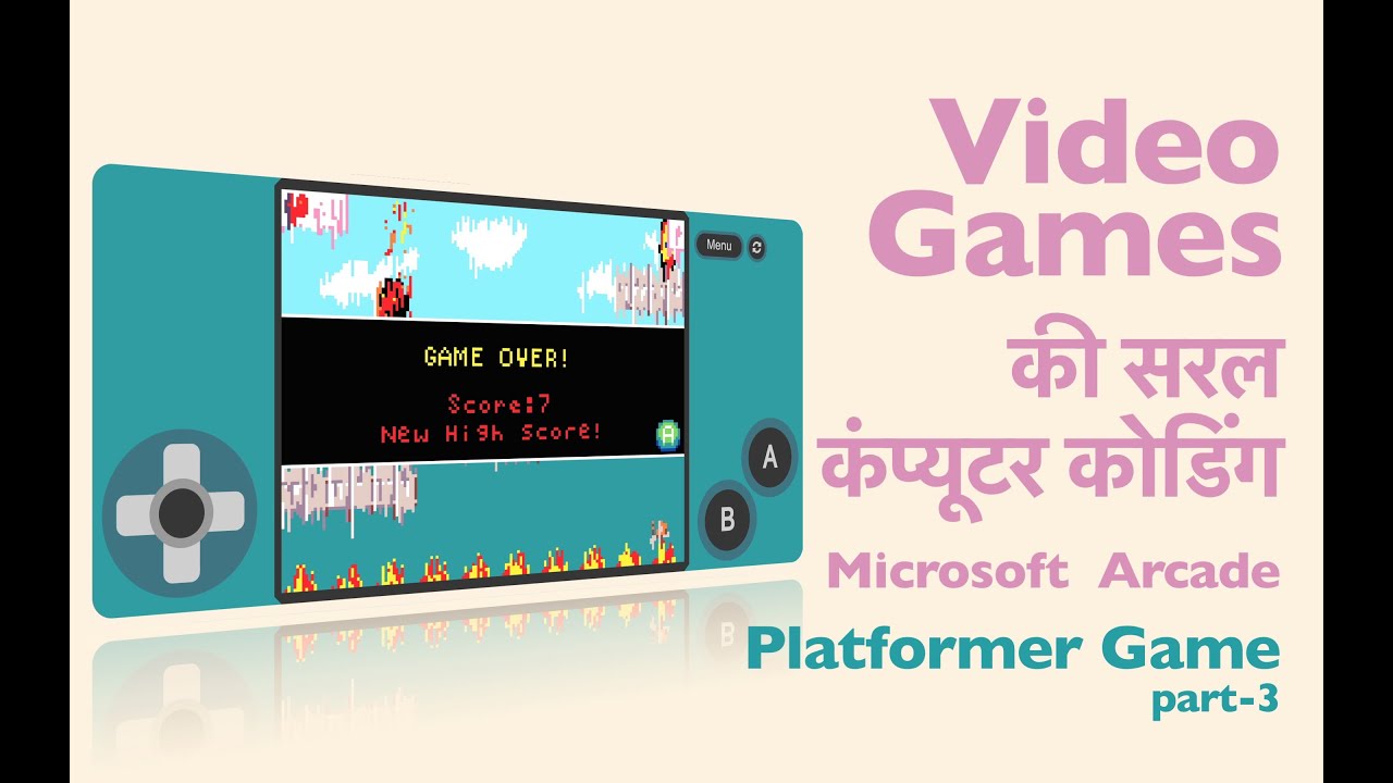 वीडियो गेम्स की सरल कोडिंग - Microsoft Arcade में Platformer Game (part ...
