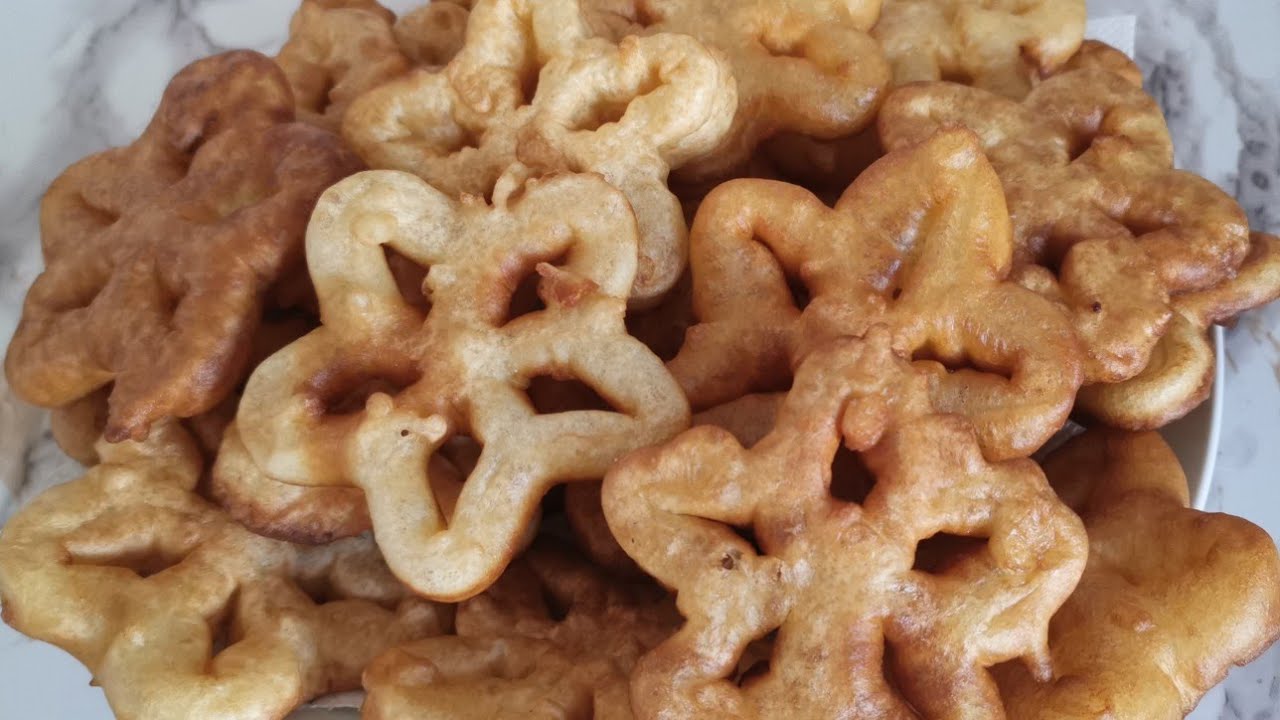 Comment faire des gateaux fleurs de lotus, beignet au fer, jolie fleur ...