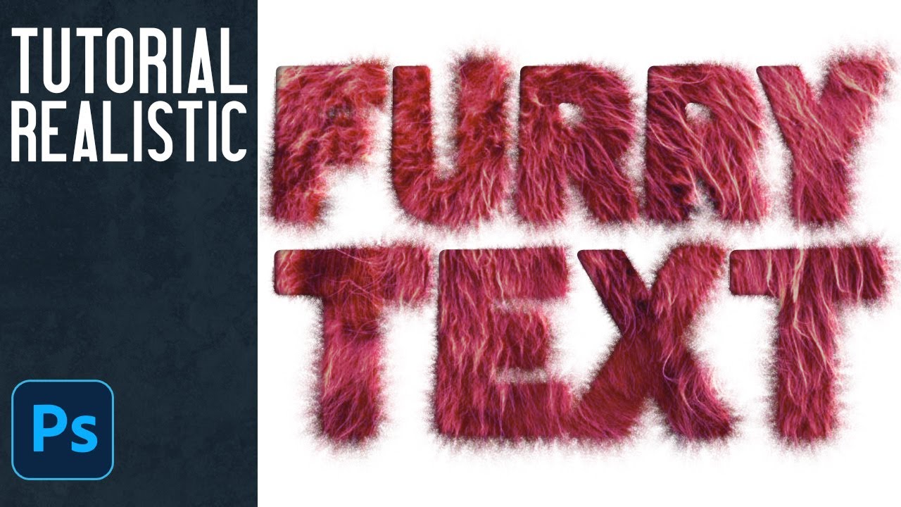 How To Create Realistic Furry Text - Fast and Easy - Fur Photoshop ...