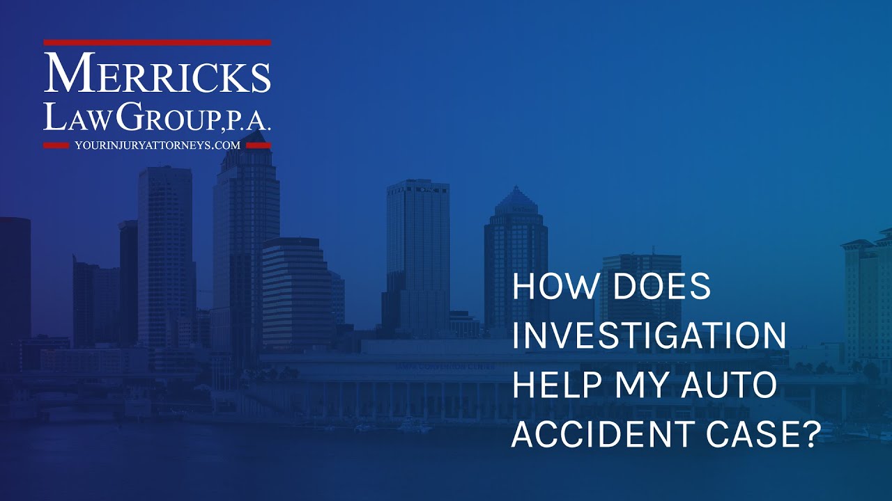 How does investigation help my auto accident case? - YouTube