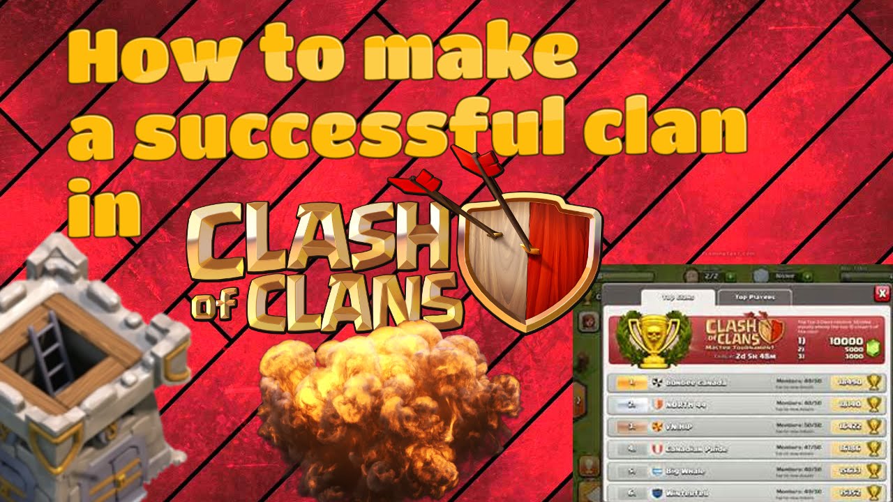 HOW TO MAKE A SUCCESSES FULL CLAN IN CLASH OF CLANS - YouTube