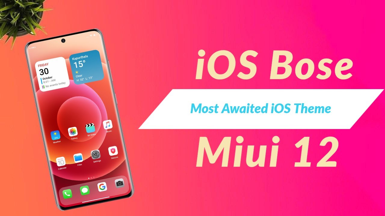 iOS Theme - Most Awaited iOS Bose Theme for Xiaomi Devices is here😍🔥🔥 ...