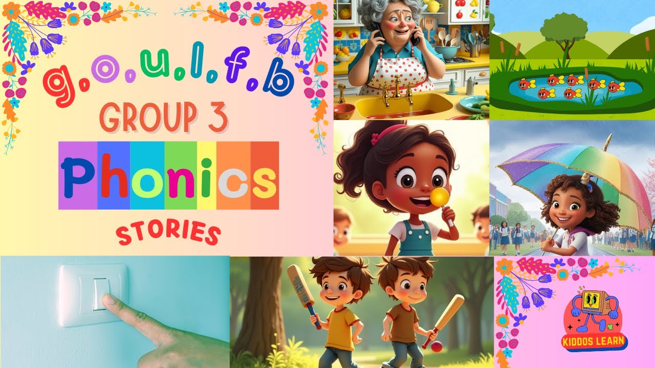 Phonics Group 3 Stories |story |Educational video for kids #jollyphonic ...