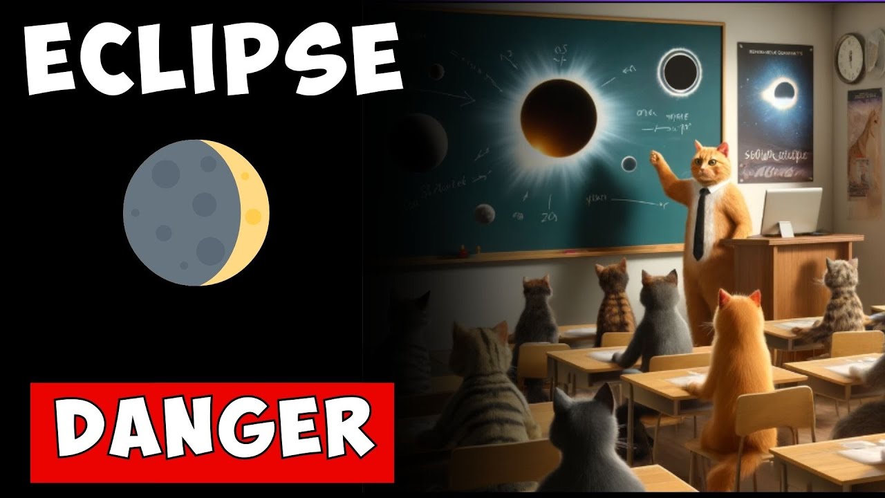 Solar Eclipse Prove Too Much for This Eager Cat 😱🐱 - YouTube