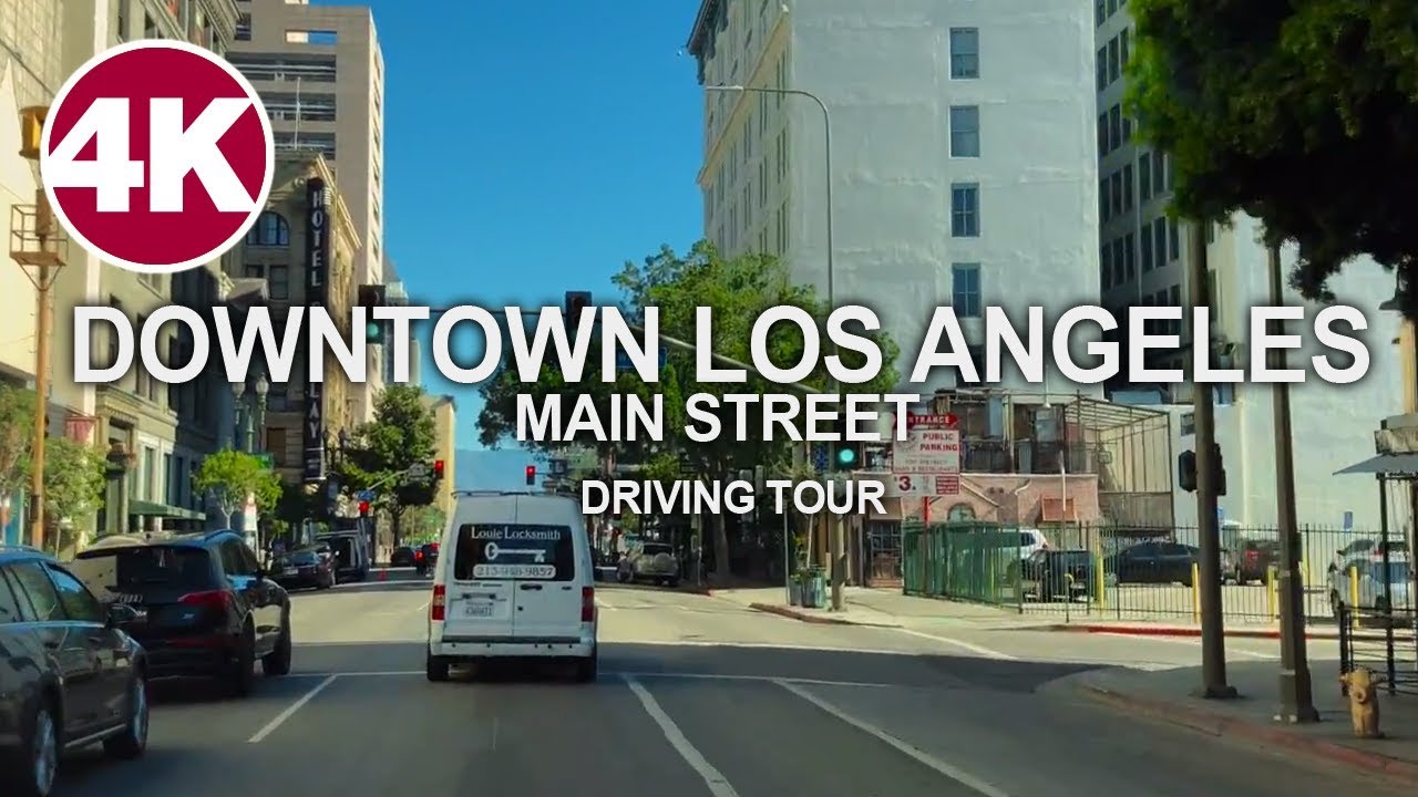 Driving Tour | Main Street - Downtown Los Angeles, California - YouTube