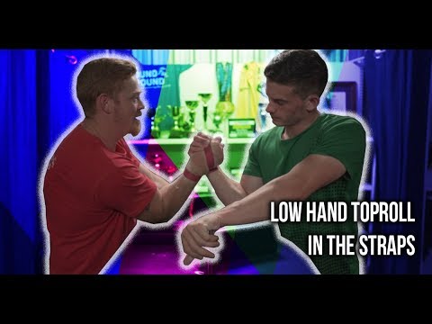 Low Hand Toproll in The Straps | Armwrestling - YouTube