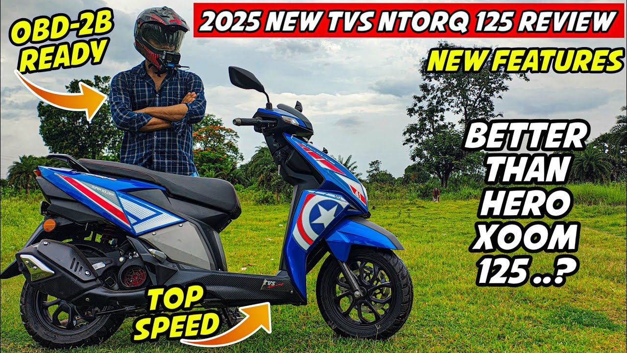 2025 New TVS Ntorq 125 OBD-2B Review|| Top Speed & Changes - Better ...