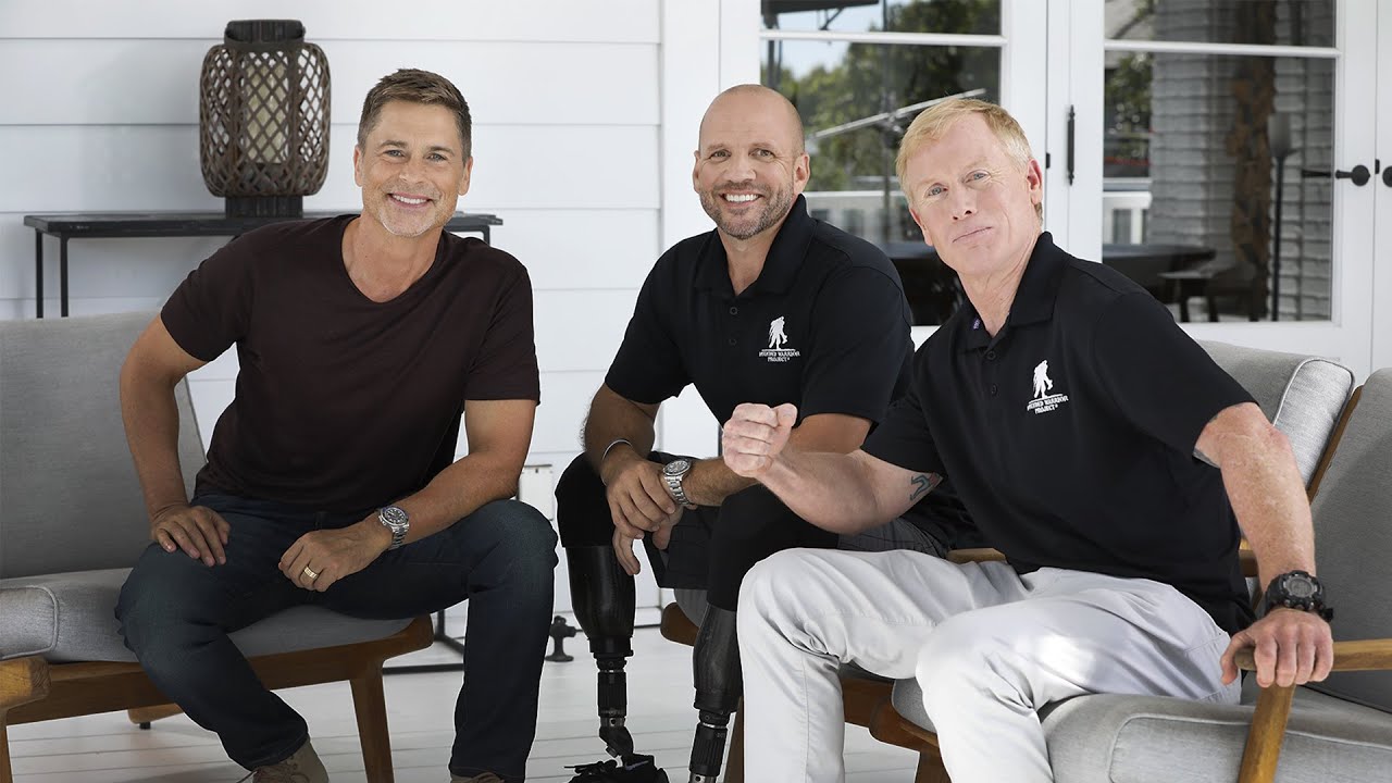 Rob Lowe Talks With Wounded Warriors, Dan Nevins & Dan Smee - YouTube