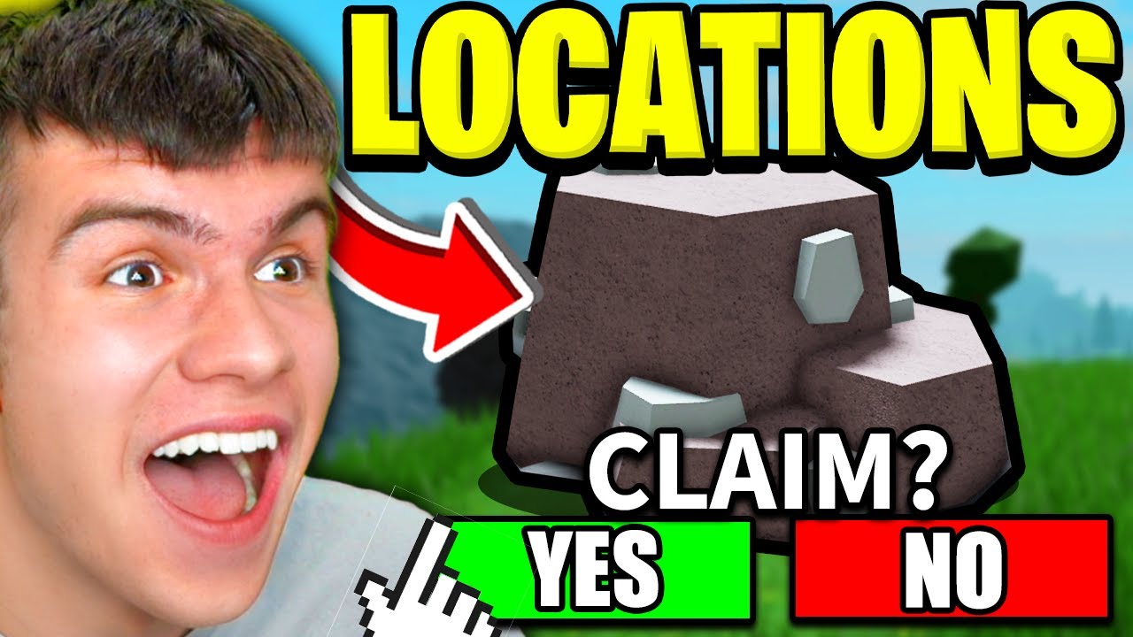 ALL IRON ORE LOCATIONS In Roblox The Survival Game! - YouTube