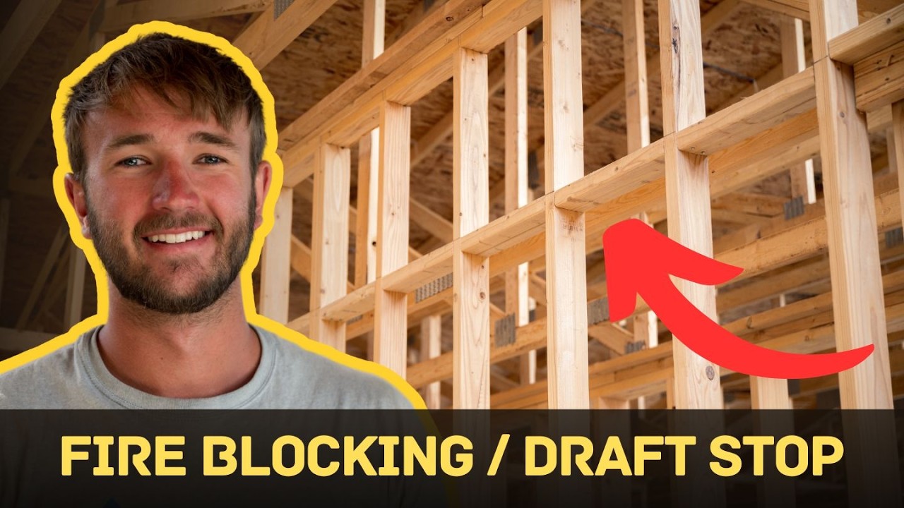 How to Install Fire Blocking and Draft Stops - YouTube