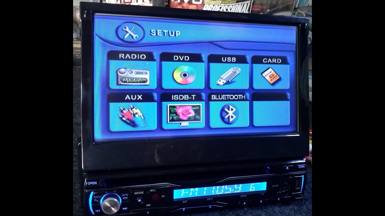 Roadstar Rs-7920isdb DVD - Tv Digital - Tela retratil 7" touch screen ...
