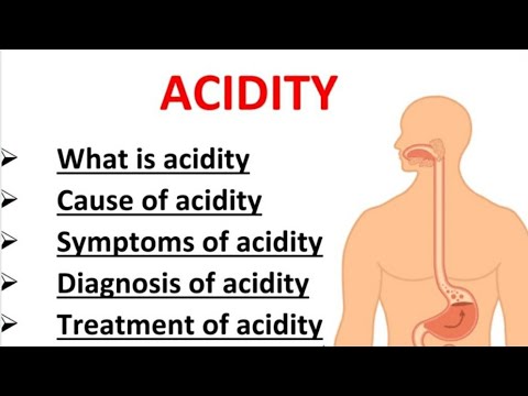 What is acidity, causes of acidity, symptoms of acidity, Treatment of ...