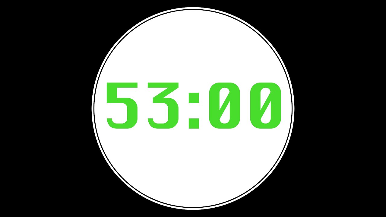 53 Minute Timer - 4K 60 FPS - YouTube