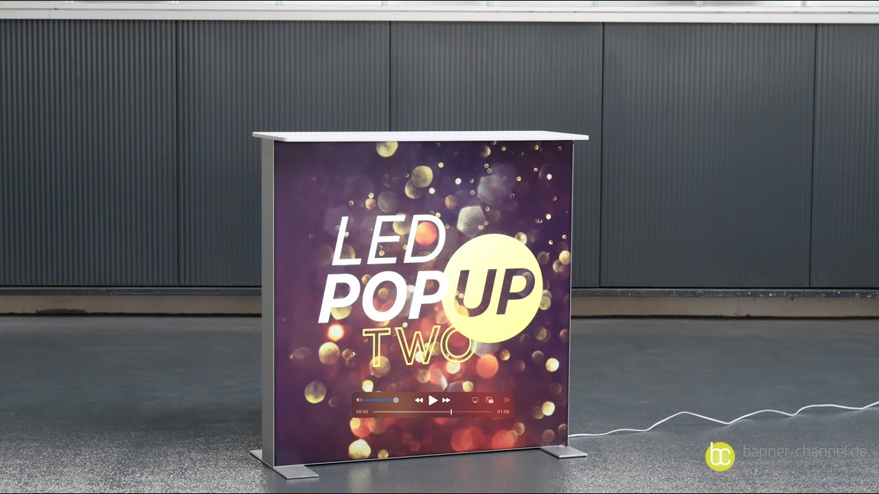 LED POP UP TWO COUNTER - YouTube