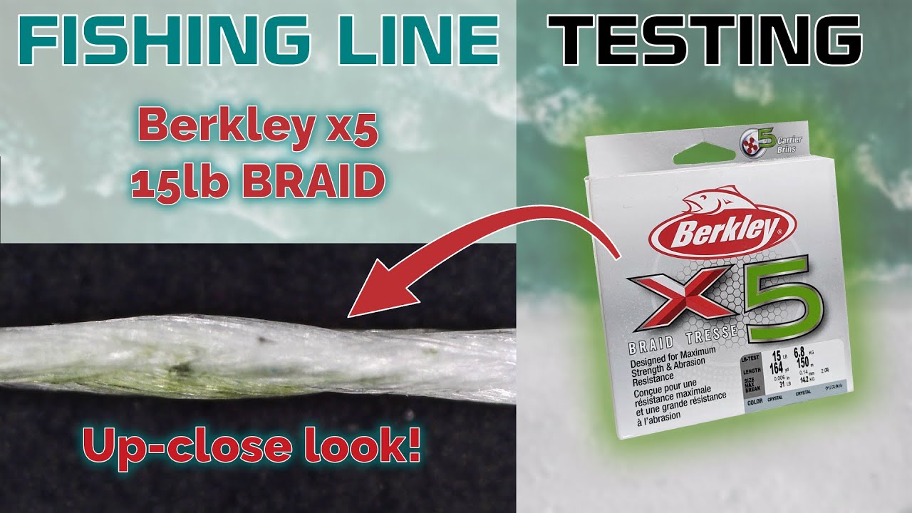 Fishing Line Testing Berkley X5 15lb Braid YouTube