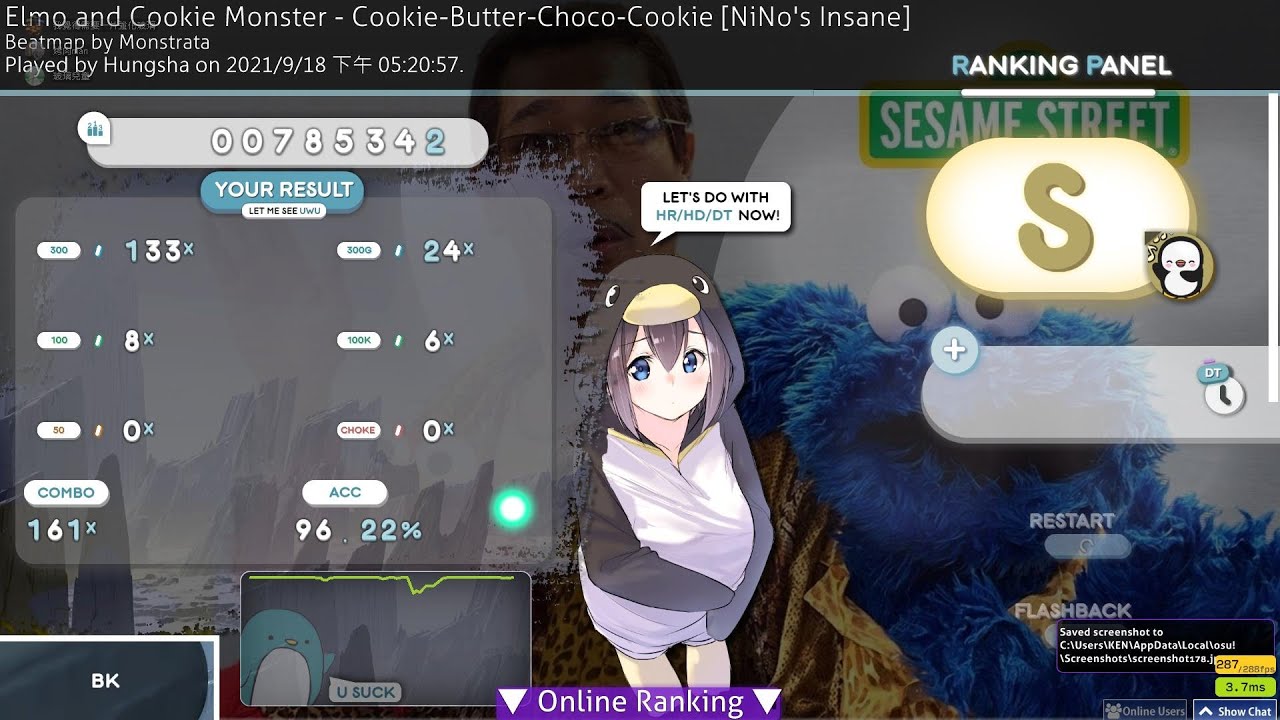 osu! easy DT map 240 pp - YouTube