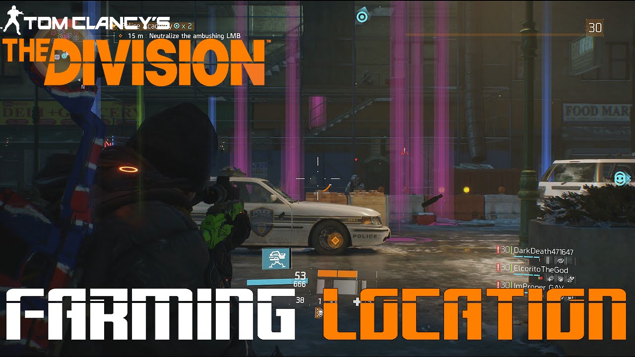 The Division: "FARMING'' BEST SPOT LOCATION [CRAFTING SOURCES FARM ...