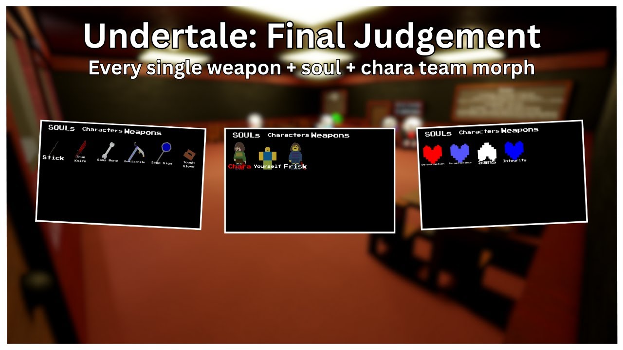 Undertale: Final Judgement - All Chara Team Stuff - YouTube