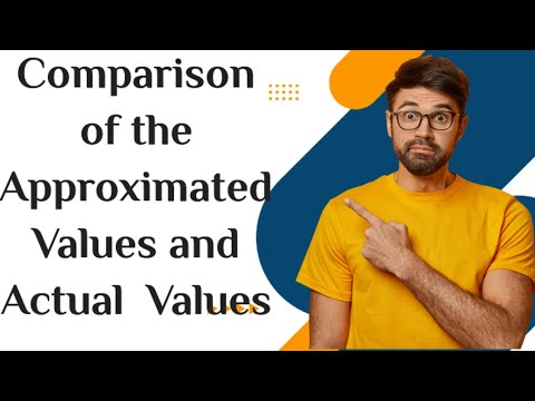 Comparison of the Approximated values and actual values - YouTube
