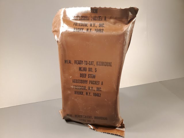 Stew Meat MRE BEEF STEW Meal Entree Natick Tube