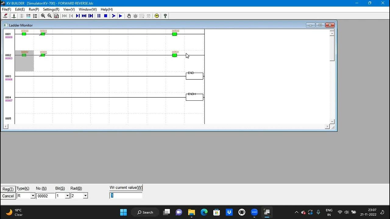 How to Create forward reverse starter in Keyence PLC KV builder ...