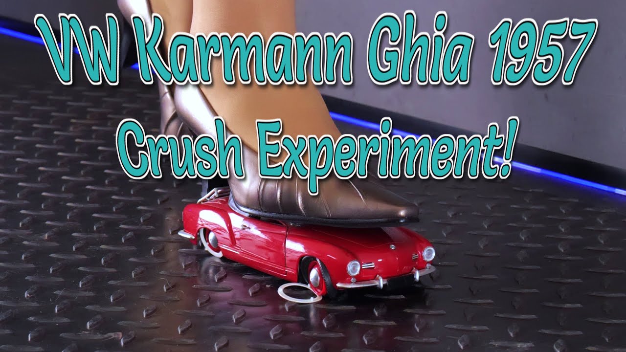 VW Karmann Ghia 1:18 Diecast Model Car Crush Test - Experiment! - YouTube