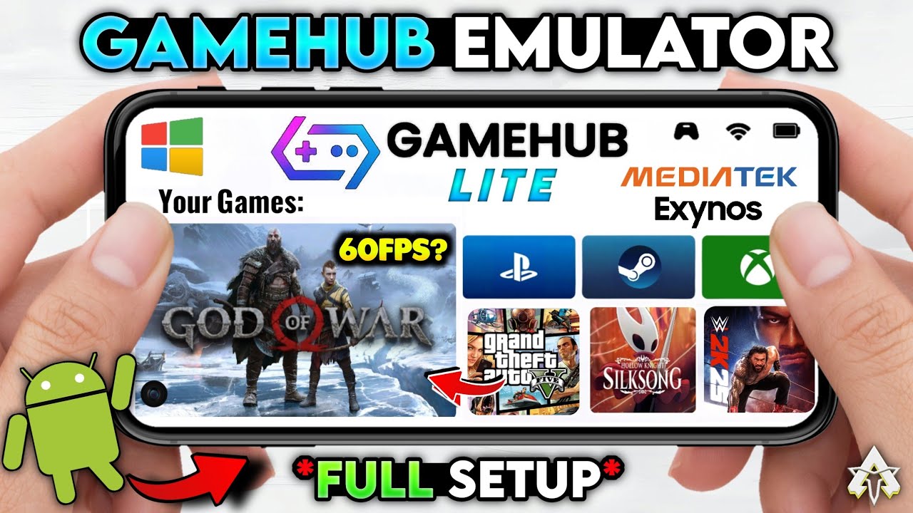 NEW 🔥 GAMEHUB EMULATOR LITE 5.1.0 - SETUP/BEST SETTINGS/GAMEPLAY | BEST ...