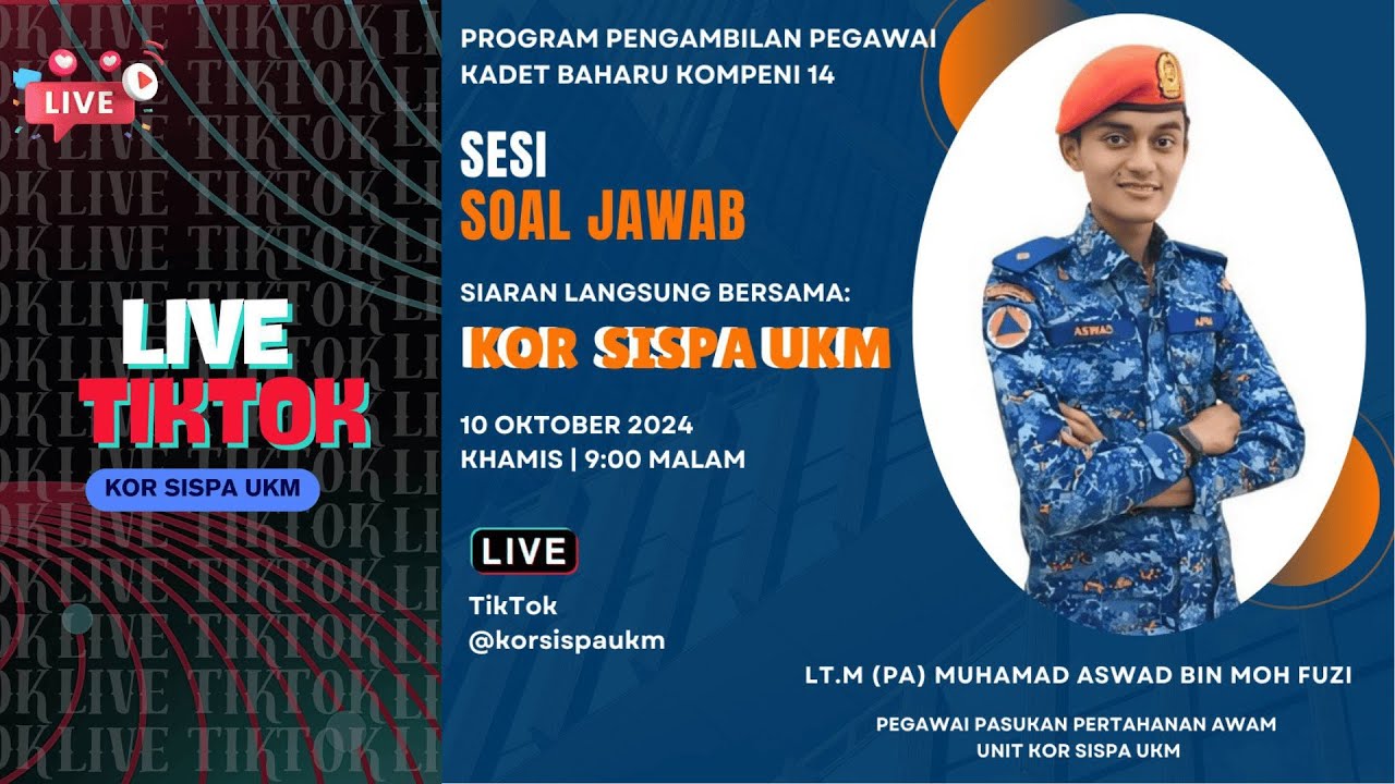 SESI SOAL JAWAB BAGI PROGRAM PENGAMBILAN PEGAWAI KADET BAHARU KOR SISPA ...
