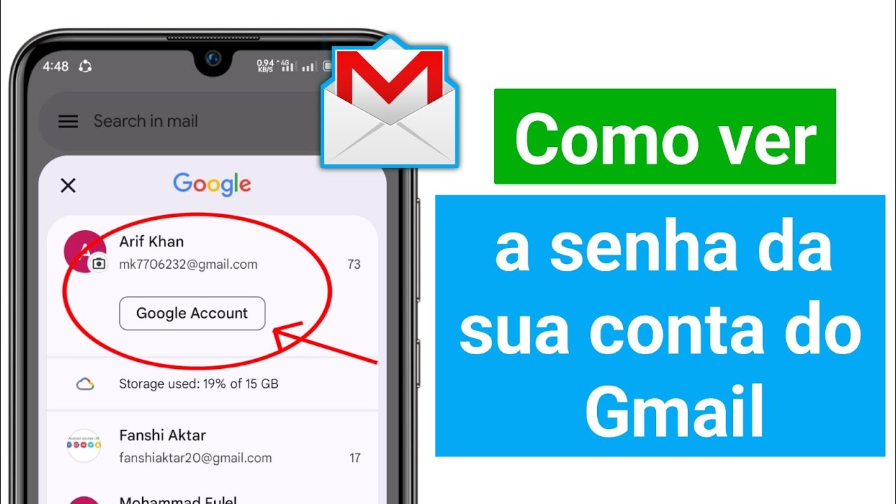 Como encontrar a senha do Gmail e usarneme || Como ver sua senha do Gmail se você esquecer (2024 ...