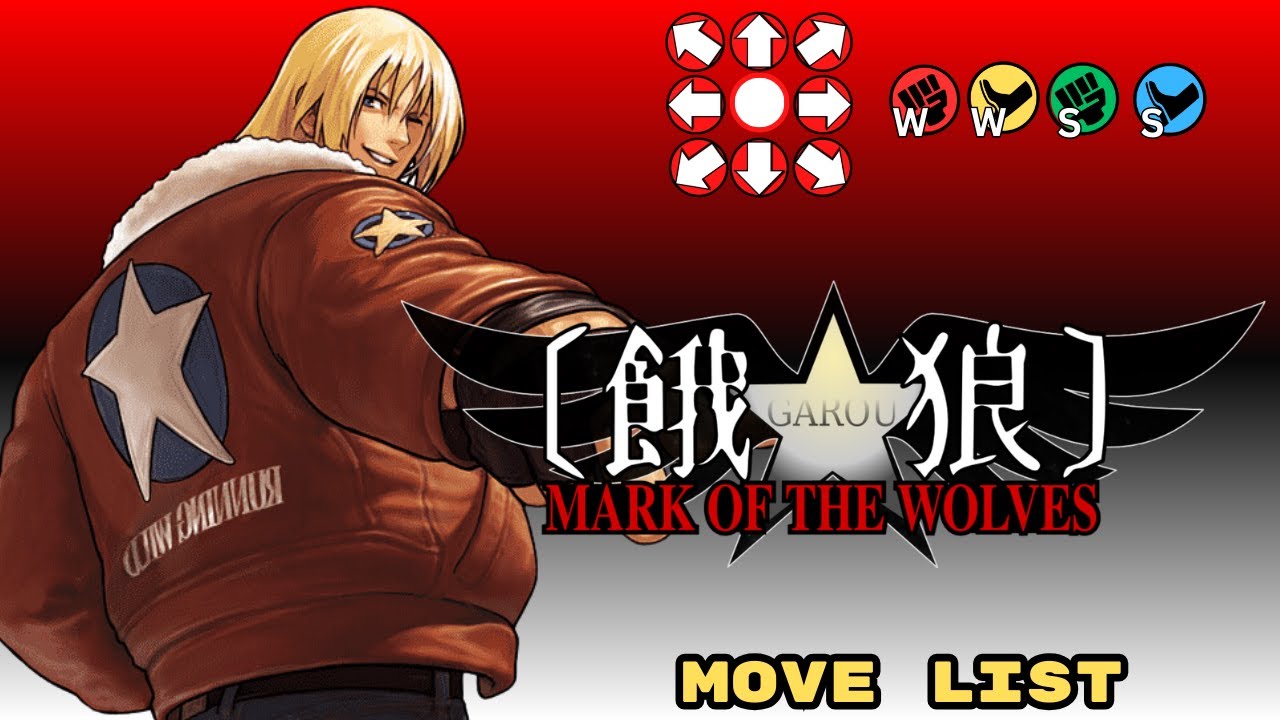 Garou: Mark of the Wolves - Terry Move List - YouTube