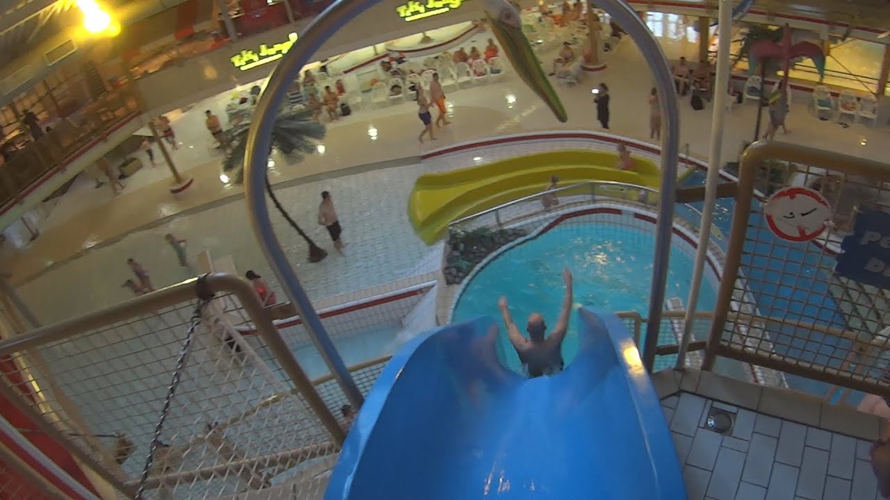FreeFall Water Slide at Tikibad Duinrell - YouTube