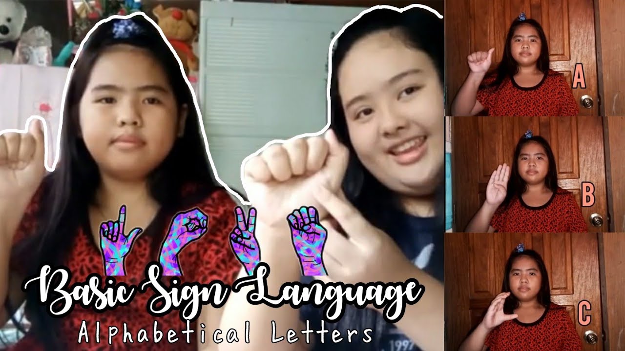 SL Alphabetical Letters Tutorial || Basic Sign Language Tutorial ...