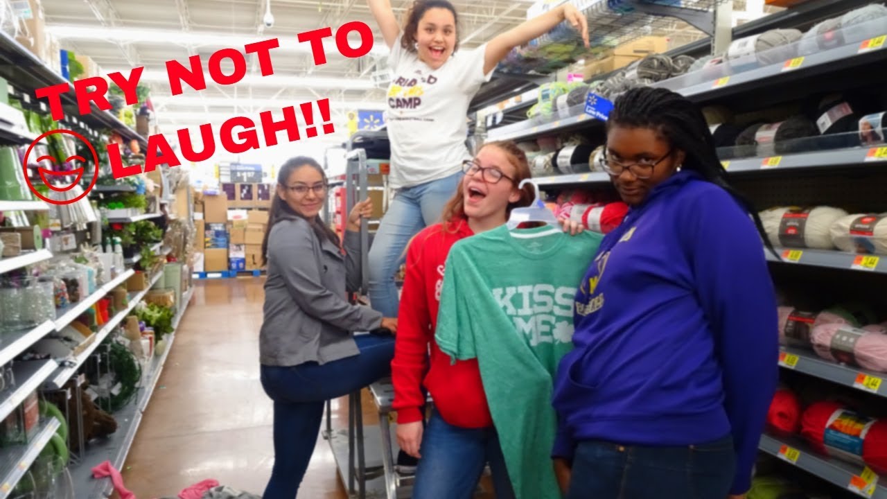 TRY NOT TO LAUGH CHALLENGE!!+Walmart - YouTube