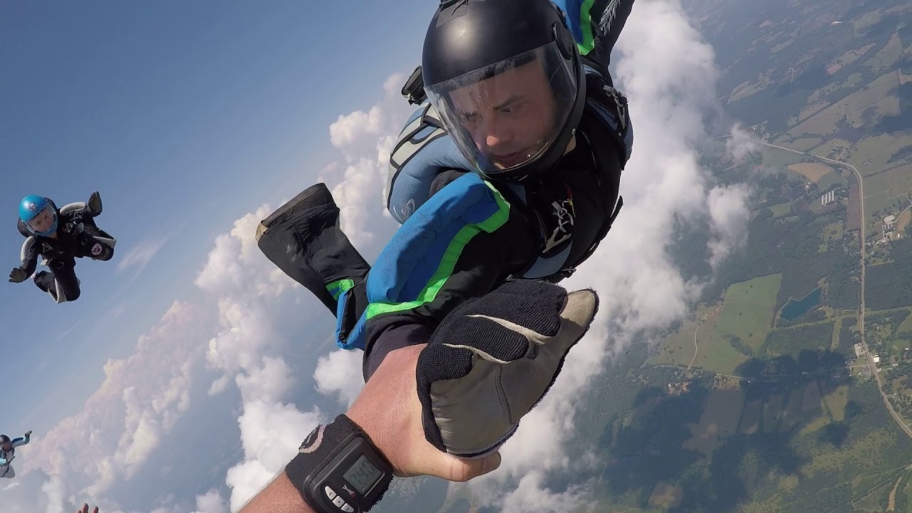 George Steuber 100th jump inside formation view, 9 JUN 18 - YouTube