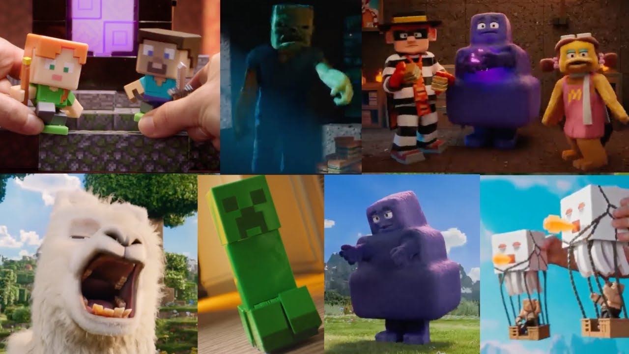 Minecraft Commercials Compilation All A Minecraft Movie Ads Review ...