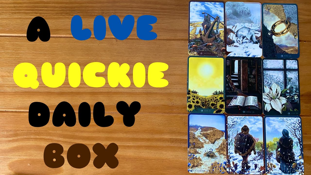 A new way to practice the Lenormand box spread for a daily draw! - YouTube