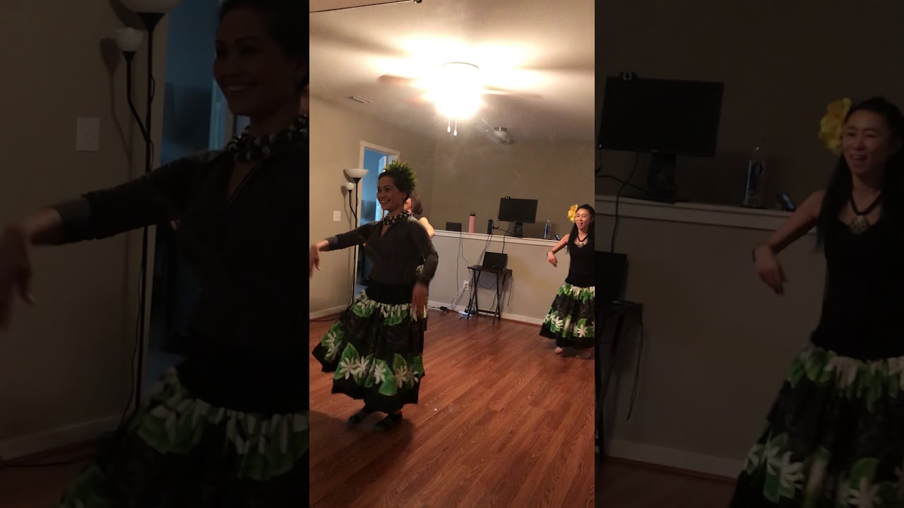 Ipo Lei Momi - Aloha Island Hula Girls hula practice - YouTube