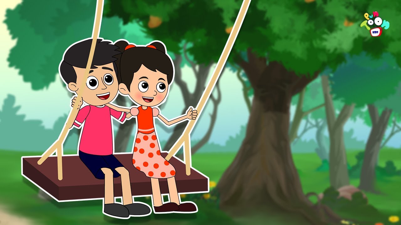 Gattu Chinki enjoyed playing in the swing | English Cartoon | PunToon ...