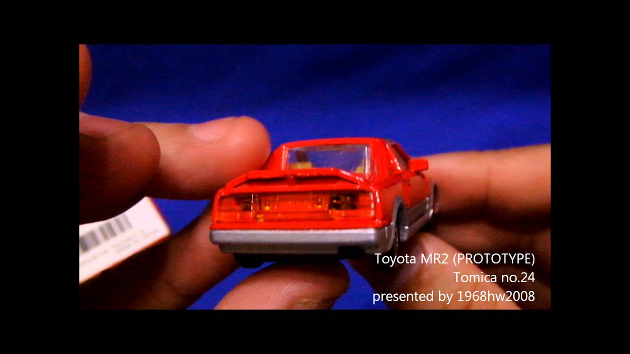 Toyota MR2 (PROTOTYPE) AW11 Tomica no.24 Unboxing トミカ トヨタ - YouTube