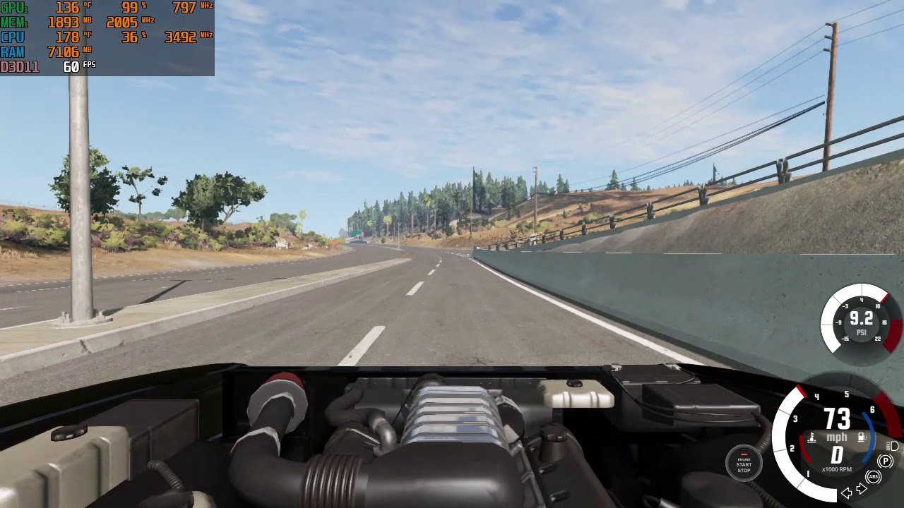 BeamNG drive MERCURY MARAUDER SUPERCHARGED - YouTube