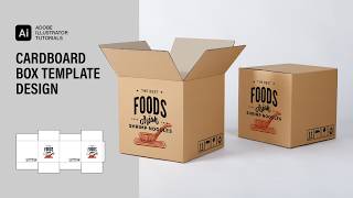 How to create a cardboard box template (die-line) in Adobe Illustrator CC | step-by-step