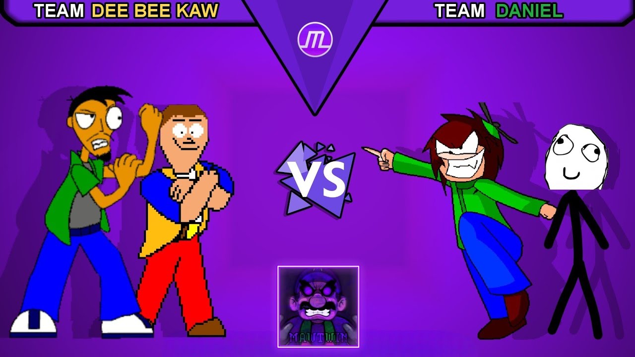 Dee Bee Kaw AND Pepito vs Daniel AND Derp, MUGEN Battle. 1.0 - YouTube