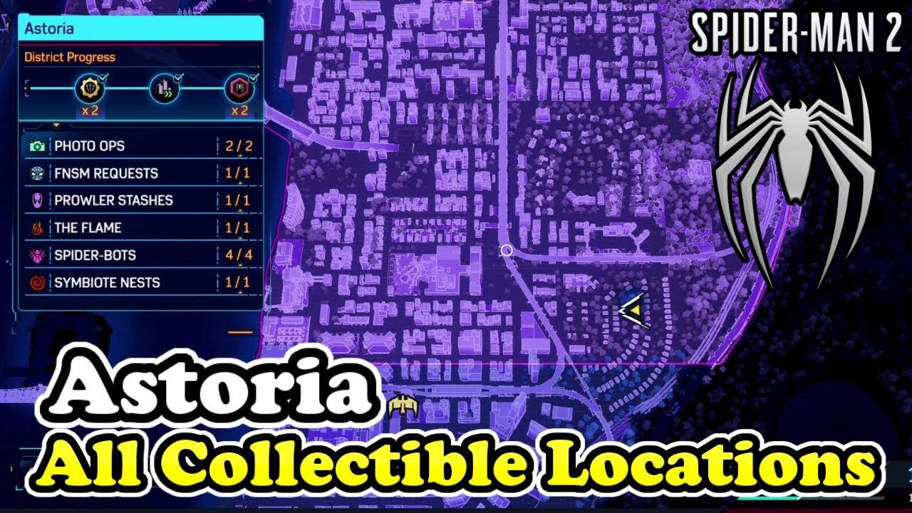 Astoria All Collectible Locations Spider-Man 2 PS5 - YouTube