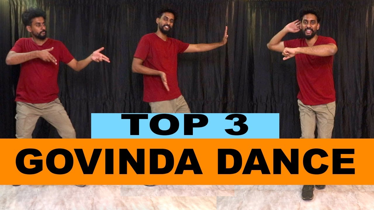 TOP 3 Govinda Dance Steps Tutorial | Easy Dance steps - YouTube