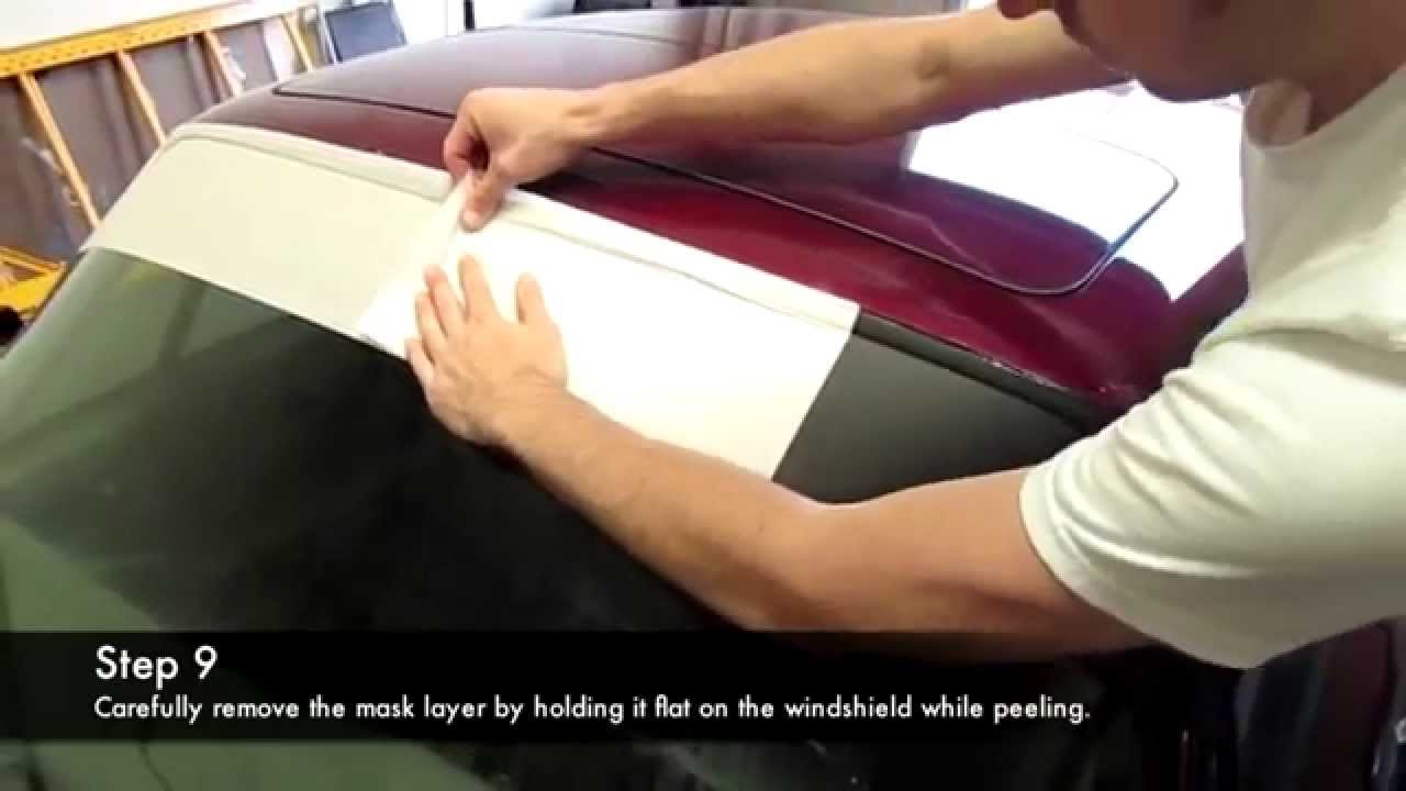 Frontscheibeaufkleber Montageanleitung - YouTube
