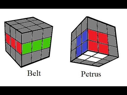 Rubik's Cube 3x3 solve (Belt, Petrus) - YouTube